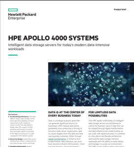 HPE Apollo 4000 Systems—Intelligent data storage for today's data ...